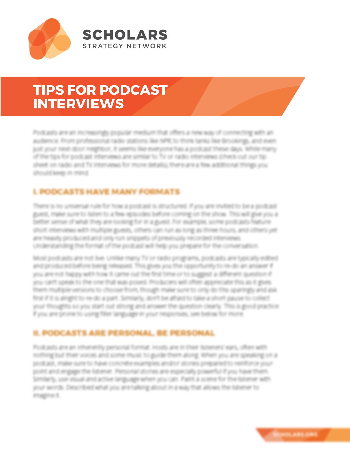 How to: Best Practices for Being Interviewed on a Podcast | Scholars ...